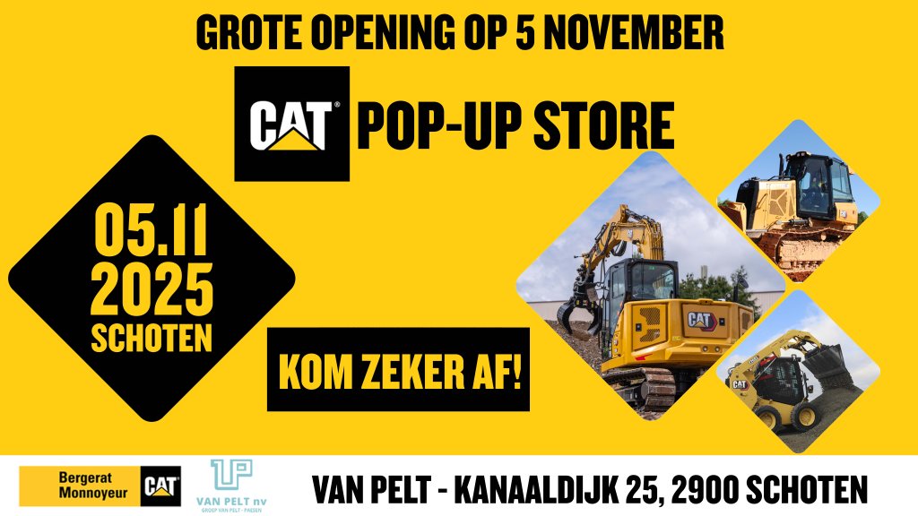 5 NOVEMBER GROTE OPENING: CAT® POP-UP STORE IN ANTWERPEN - BM BELGIUM